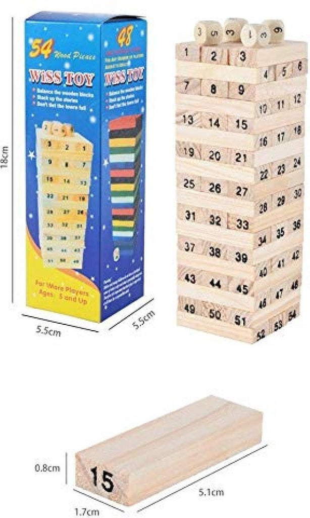 Stapeltoren - Stapeltoren Spel - Houten Kubus - Stapeltoren Classic - – SEZGOODS