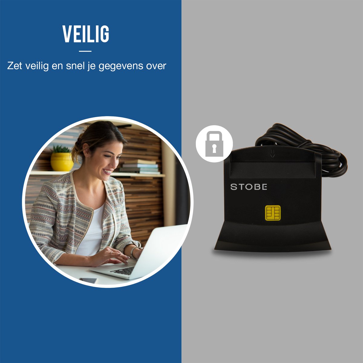 STOBE eID Kaartlezer België - Identiteitskaartlezer & multi Card Reade ...